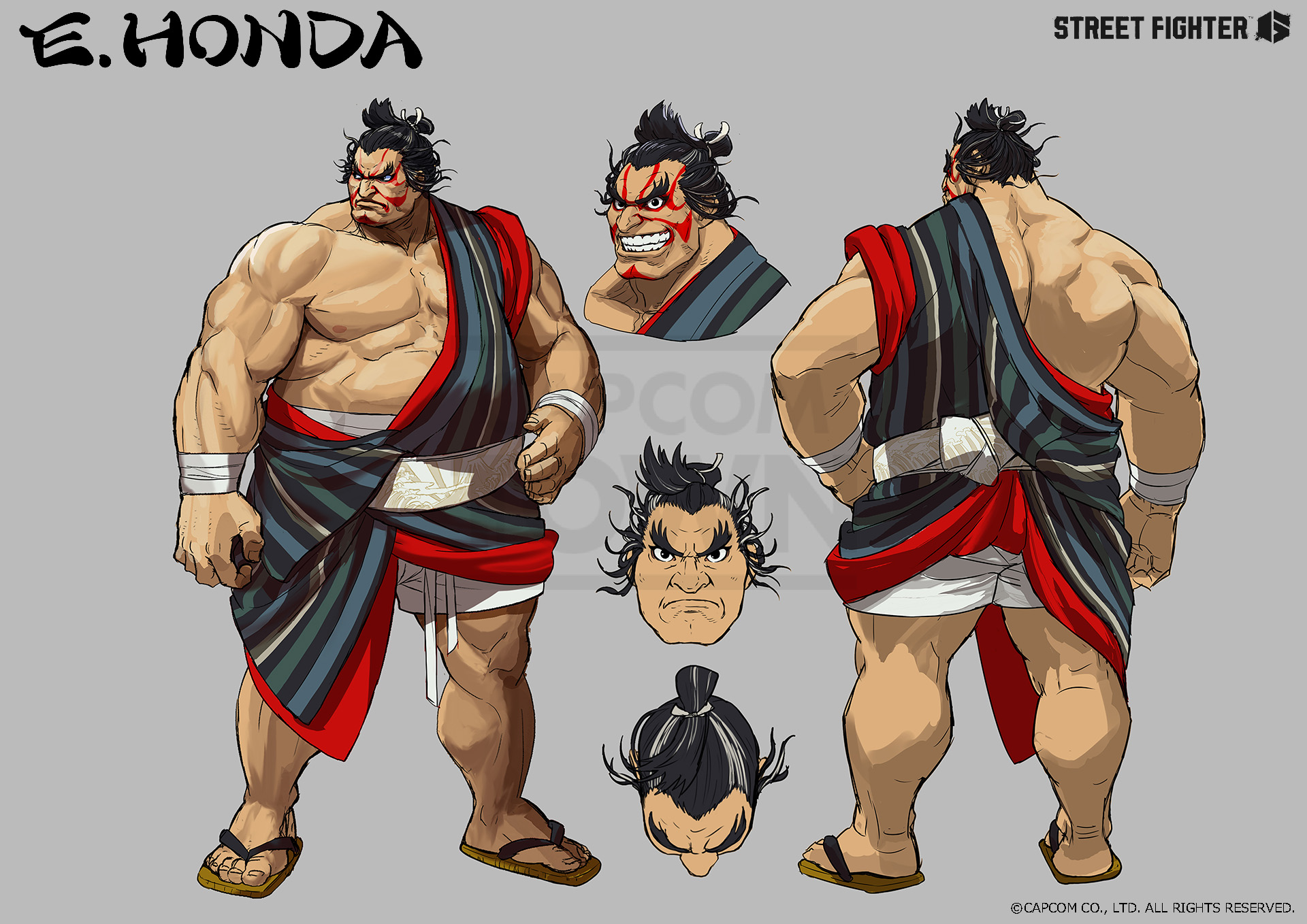 E Honda Character Images Game Design Docs Street Fighter 6 Museum Capcom Town